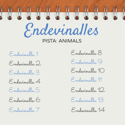Endevinalles Animals | Genially