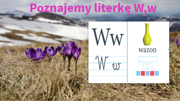 literka W,w