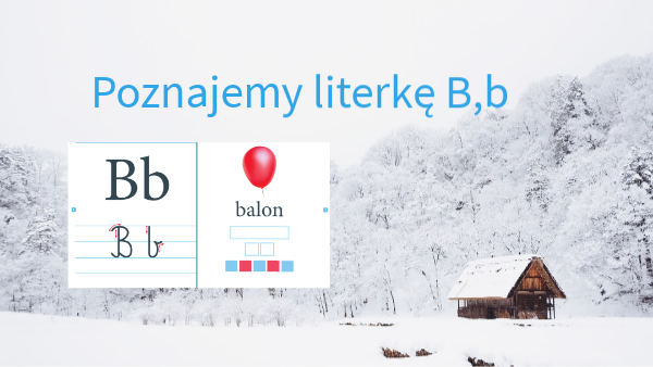 literka B,b | Genially