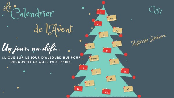 Calendrier de l'Avent Bérénice | Genially