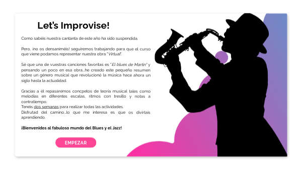 Blues and Jazz 5 Primary | Genially