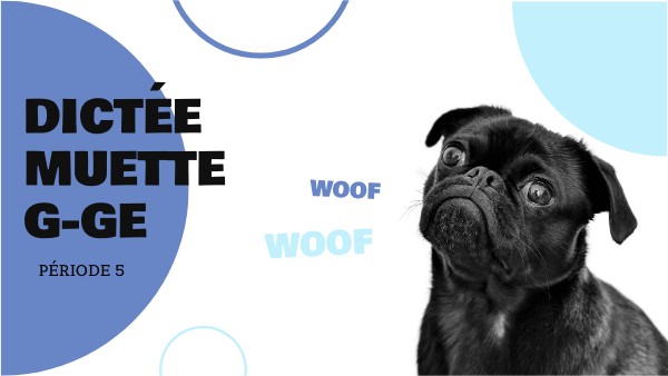 Dictée muette g ge CP