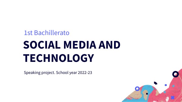 FIRST TERM PROJECT. 1st Bach.