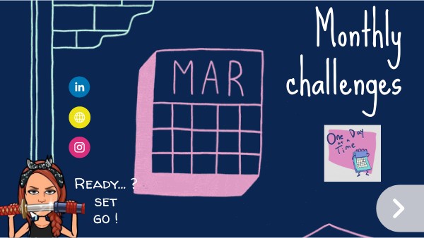 Monthly challenges | Genially