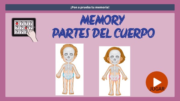 MEMORY PARTES DEL CUERPO | Genially