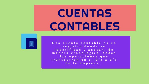 LAS CUENTAS CONTABLES | Genially