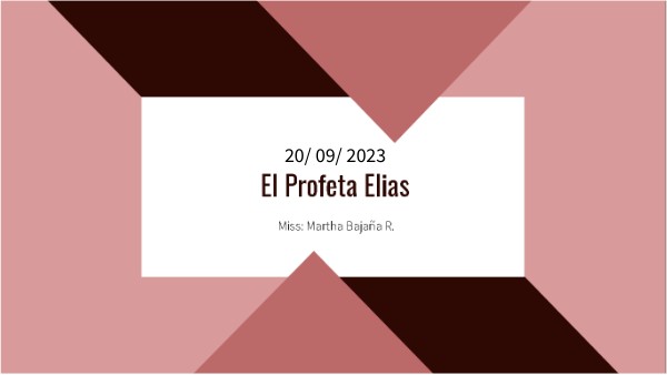 El Profeta Elias
