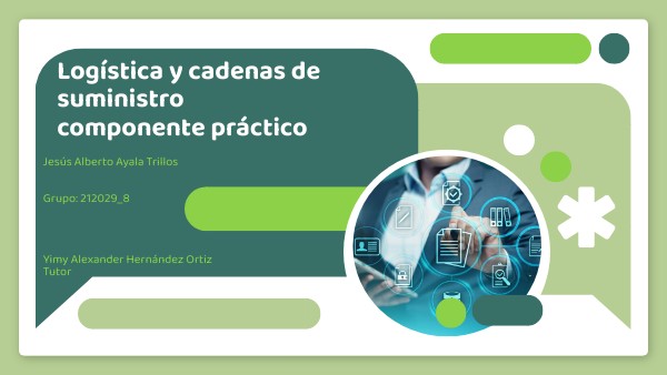 componente práctico del curso logística y cadenas de suministro | Genially
