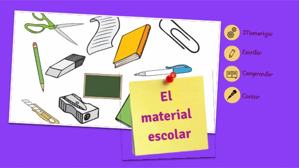 El material escolar | Genially