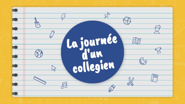 La journée d'un collegien | Genially