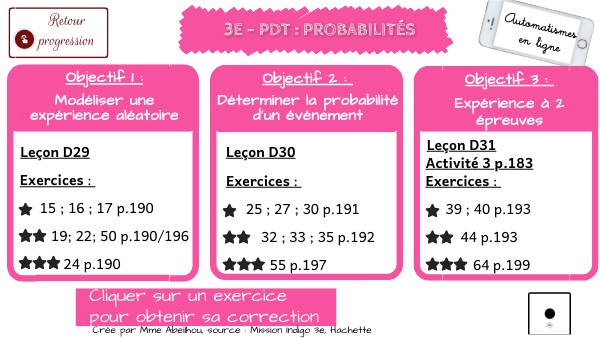 3e- PDT : Proba