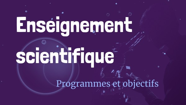 présentation Programme 1° ES