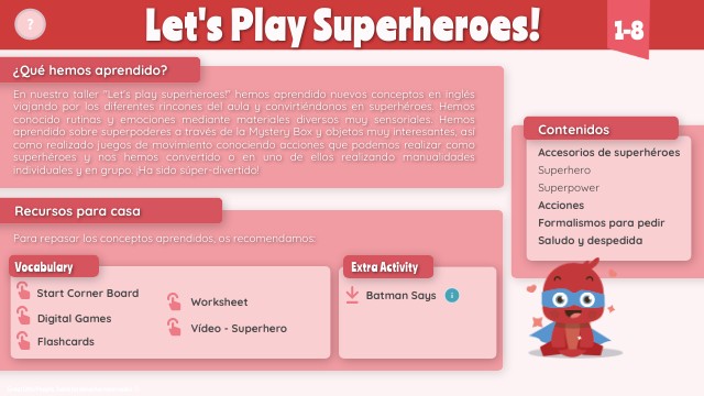 Let's play superheroes! - Summary- UNIT 0 - 1