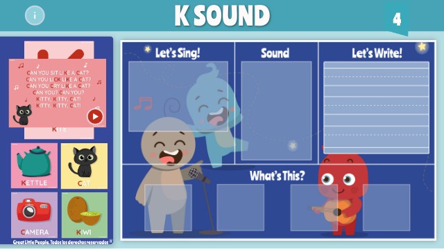 DEMO Phonics Board K Sound- 4YO | Genially
