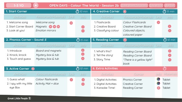 OPEN DAYS(2b) - 1-3 YO - Colour The World