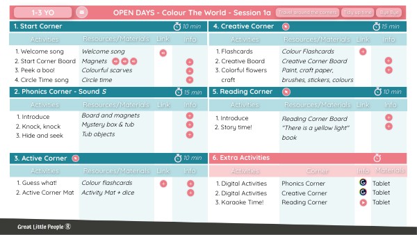 OPEN DAYS(1a) - 1-3 YO - Colour The World