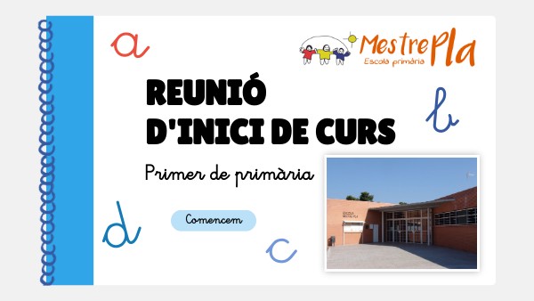 Reunió inici de curs 22-23 - 1r | Genially