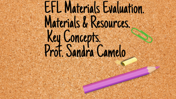 Evaluation of EFL materials | Genially