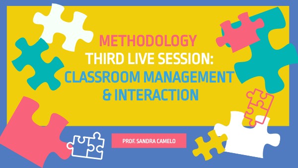 Methodology Third Live Session | Genially