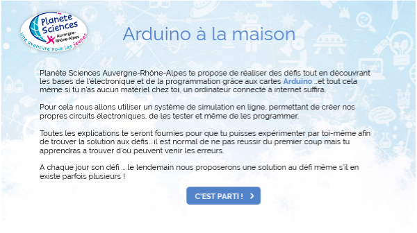 Arduino à la maison lundi 20 avril allume une LED