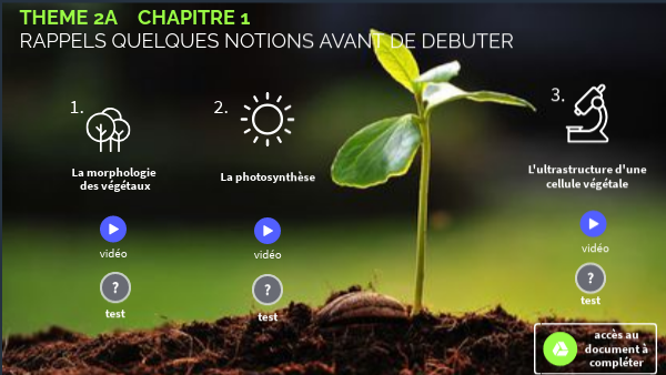 THEME 2A CHAPITRE 1 RAPPELS | Genially