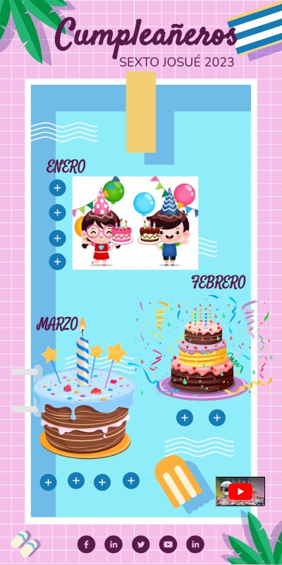 CUMPLEAÑOS SEXTO JOSUÉ | Genially