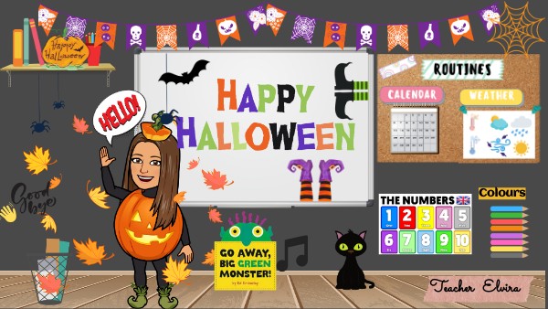 Halloween virtual class | Genially