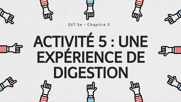 SVT 5e Chapitre 3 Activité 5 | Genially