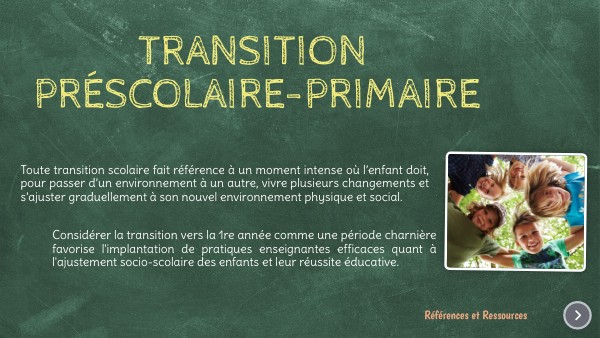 Transition préscolaire-primaire
