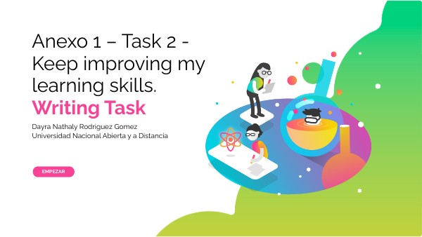 Task 2: Keep improving my learning skills. Writing Task.