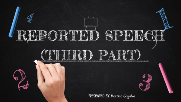 REPORTED SPEECH | Genially