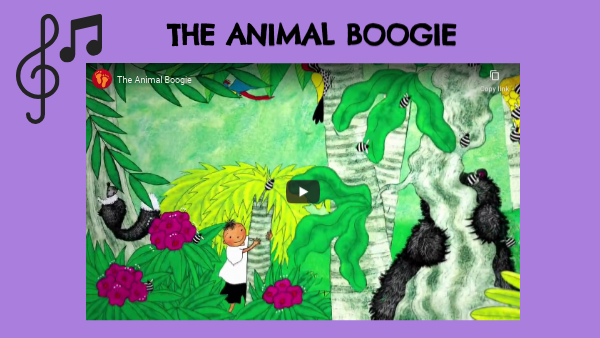 Form 1 - Oral class - The Animal Boogie | Genially