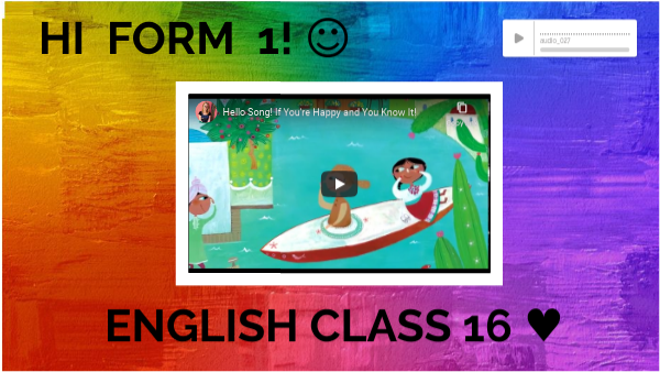 Form 1 - Class 16 - Presentation | Genially