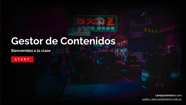 GESTOR DE CONTENIDOS MODULO