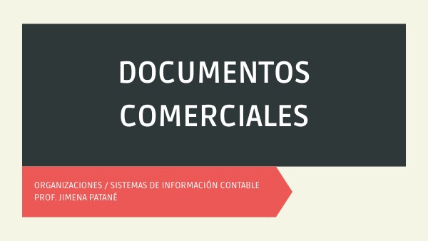 Presentación - Documentos Comerciales | Genially