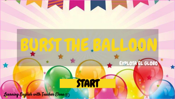 Burst the balloon | Genially