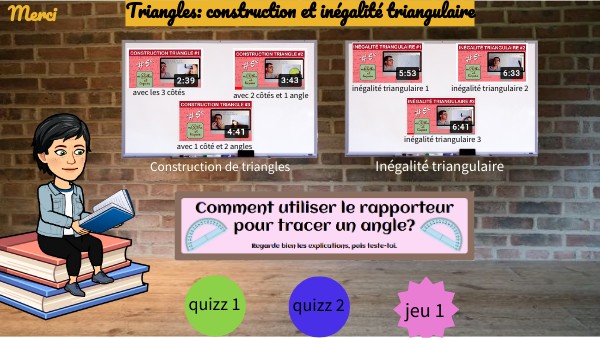 CV5.4. triangles construction et inégalité triangulaire | Genially