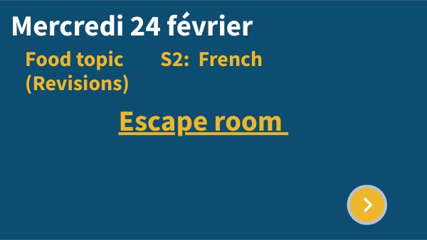 S2 -escape room- food | Genially