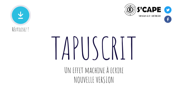 REUTILISABLE Machine a ecrire | Genially