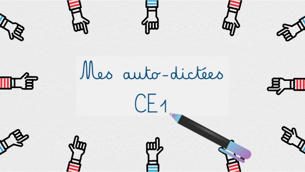auto dictées CE1