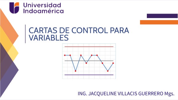CARTAS DE CONTROL PARA VARIABLES