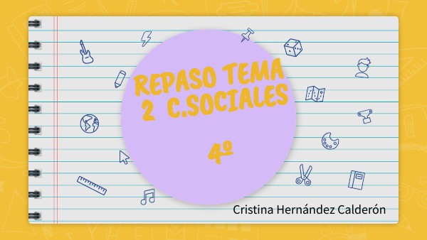 Repaso tema 2 Ciencias Sociales 4º