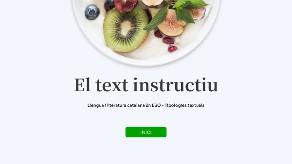 EL TEXT INSTRUCTIU | Genially