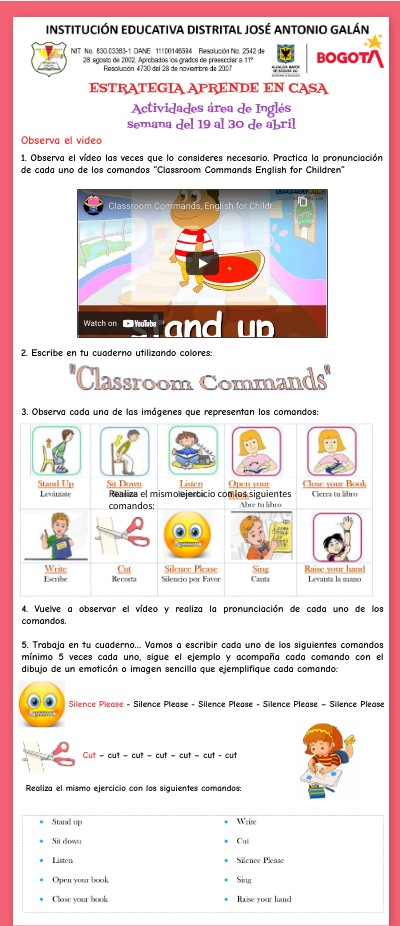 Inglés G1-1 | Genially