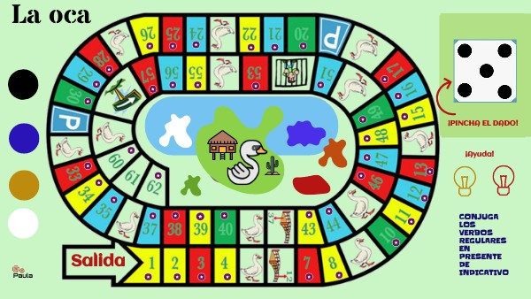 La oca conjugadora | Genially