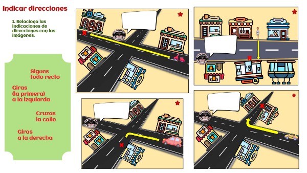 Dar y pedir direcciones | Genially