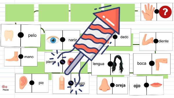 Dominó partes del cuerpo | Genially