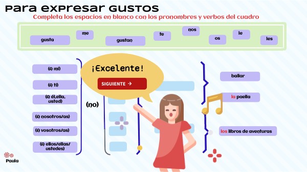 Expresar gustos | Genially