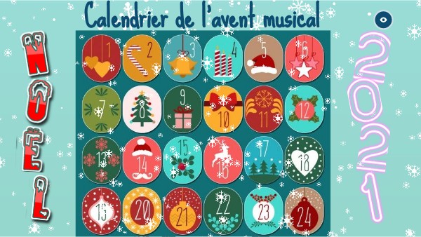 Calendrier de l'avent musical 2020 | Genially