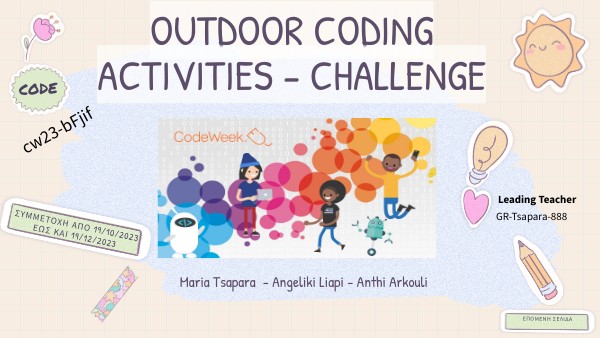 Outdoor Coding Activities - Challenge | Genially